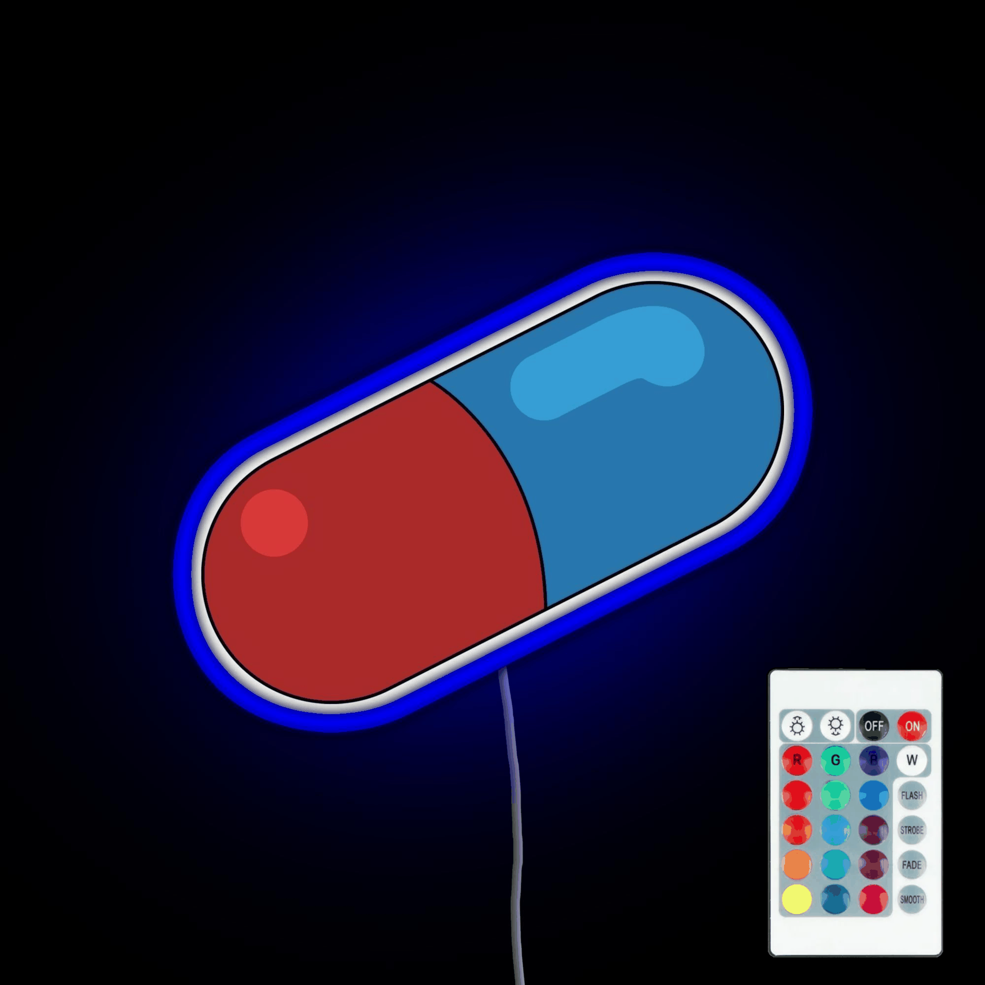 Akira Pill Rgb Led Neon Sign Pop Wall Art - Shineneon