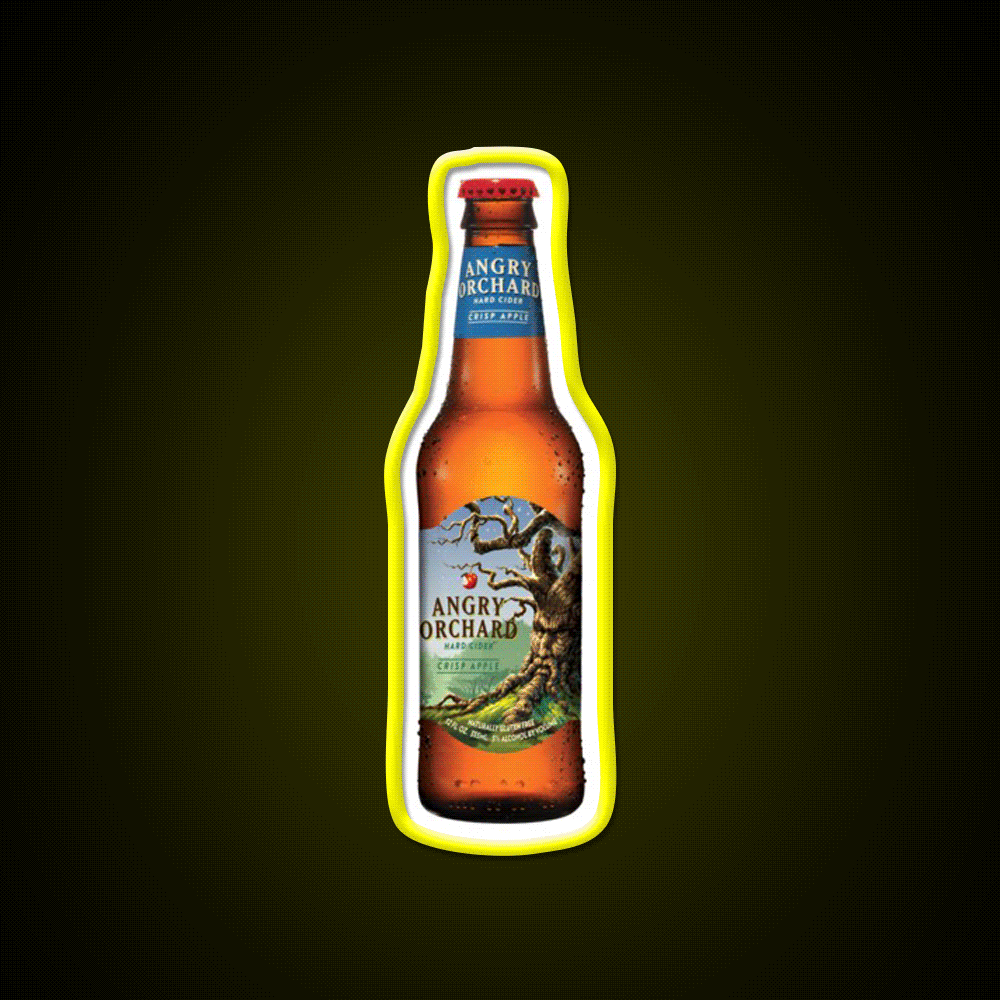 Angry Orchard Hard Cider Crisp Apple Beer Bar Decor Led Neon Sign Rgb ...