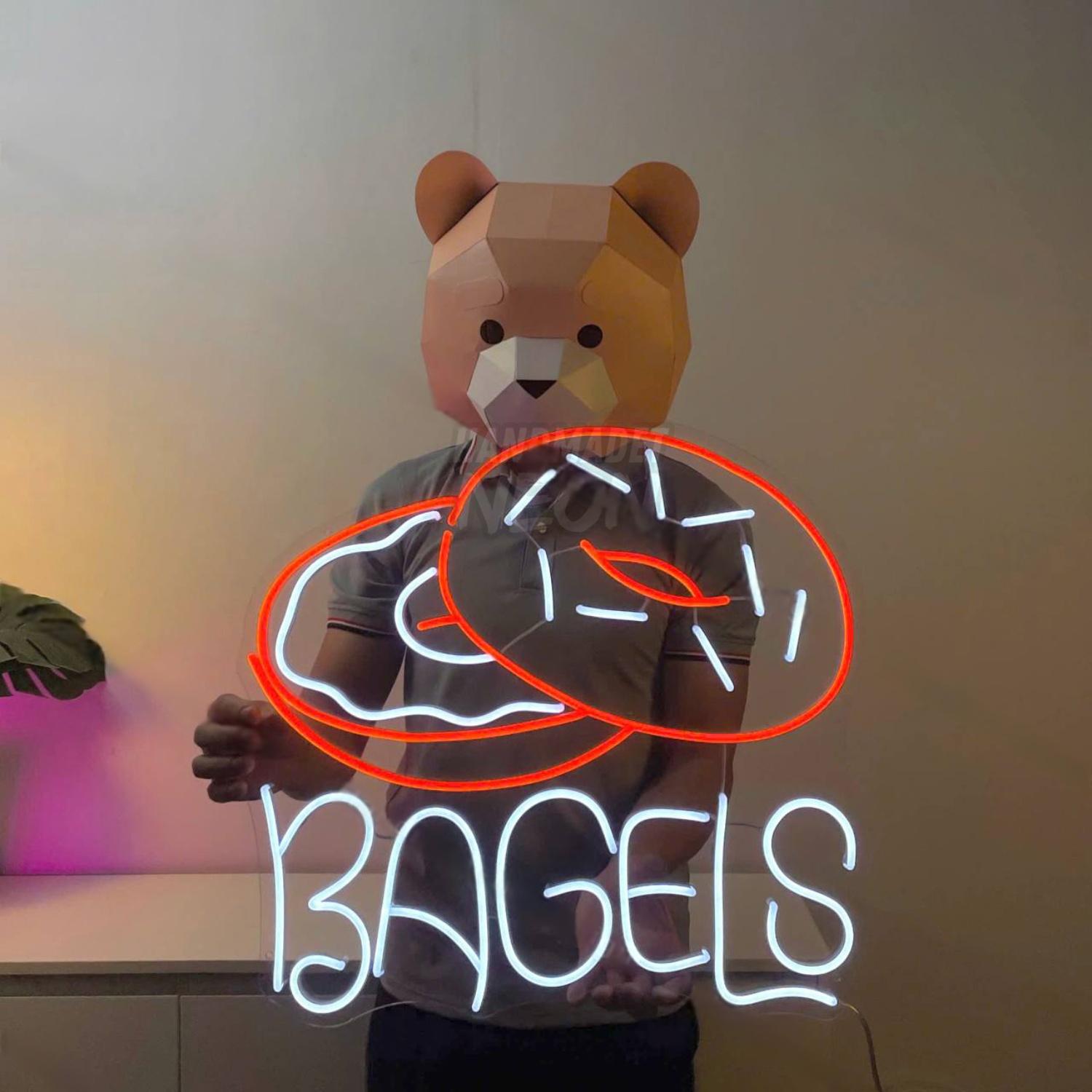 Bagels Led Neon Sign Food Led Neon Sign - Shineneon