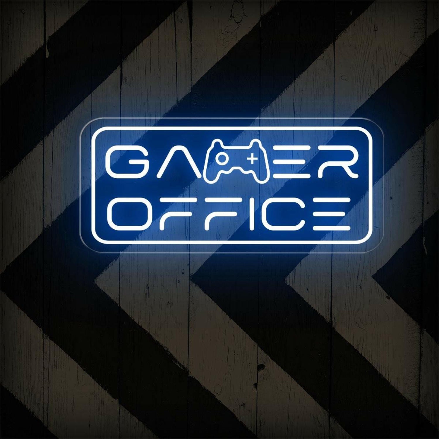 Blue Gaming Controller Gamer Office Led Neon Sign For Gaming Room Decor ...