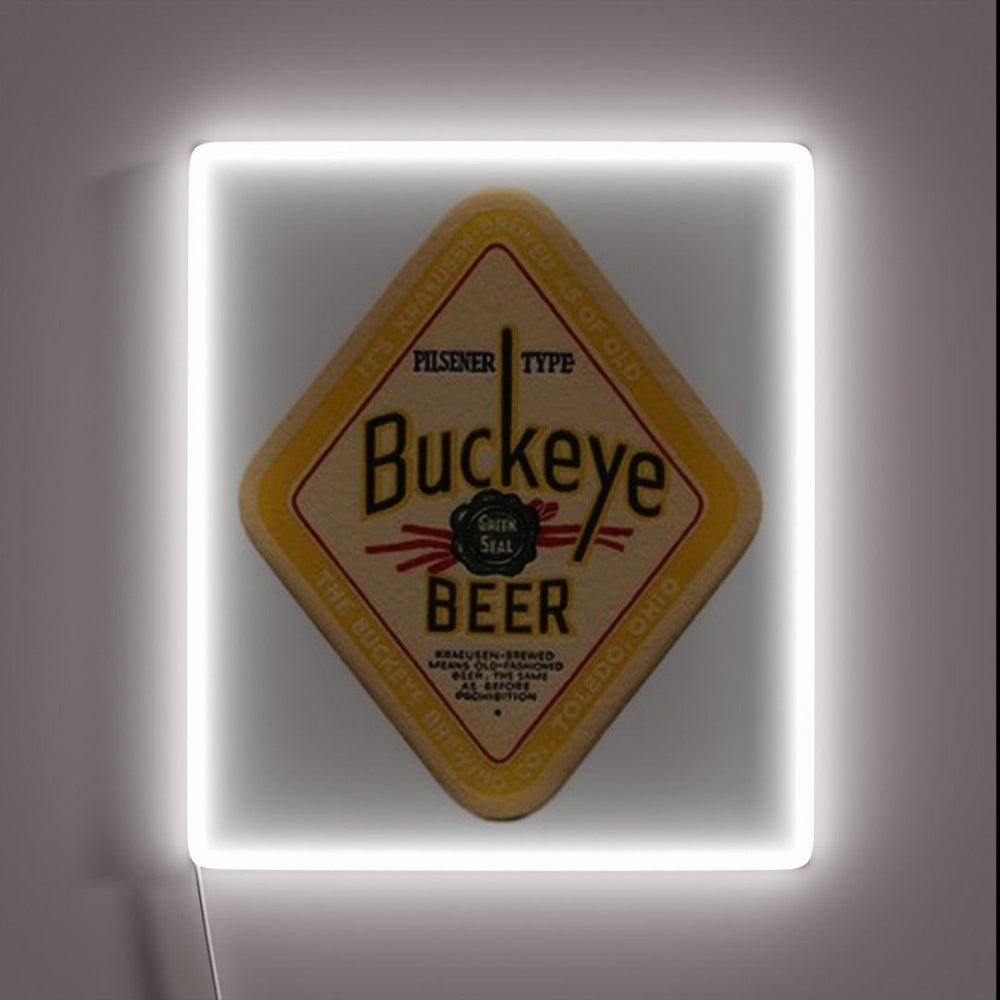 Buckeye Green Seal Beer Rgb Led Neon Sign - Shineneon