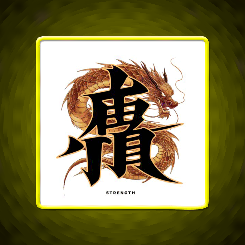 China Mandarin Symbol Asian Cultural Led Neon Sign Wall Decor Rgb Color ...