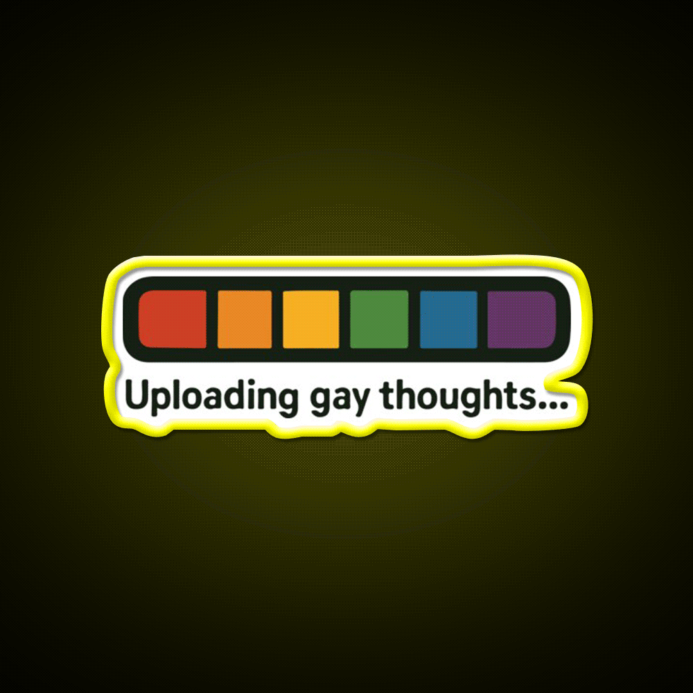 Copy Of Funny Uploading Pride Meme Man Cave Bar Led Neon Sign Rgb Color ...
