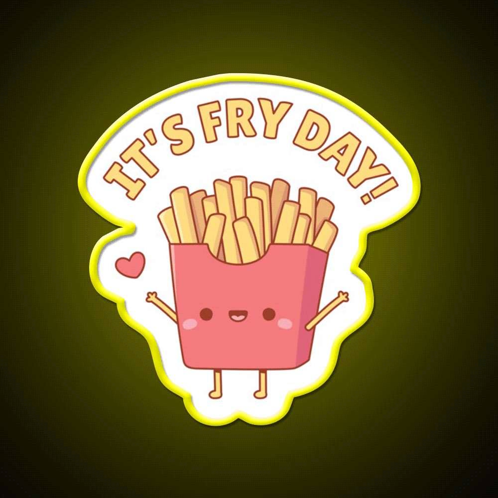 cute-french-fries-its-fry-day-pun-doodle-led-neon-sign-for-burger-place ...