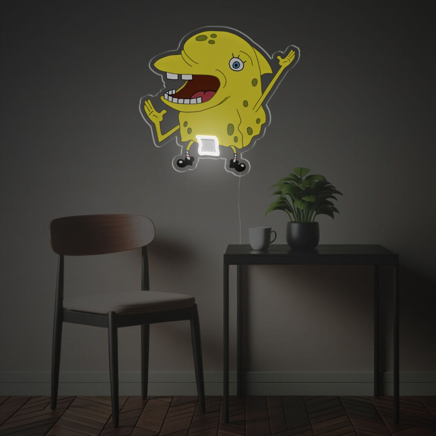 Dolphinized Spongebob Led Neon Acrylic Artwork - Shineneon