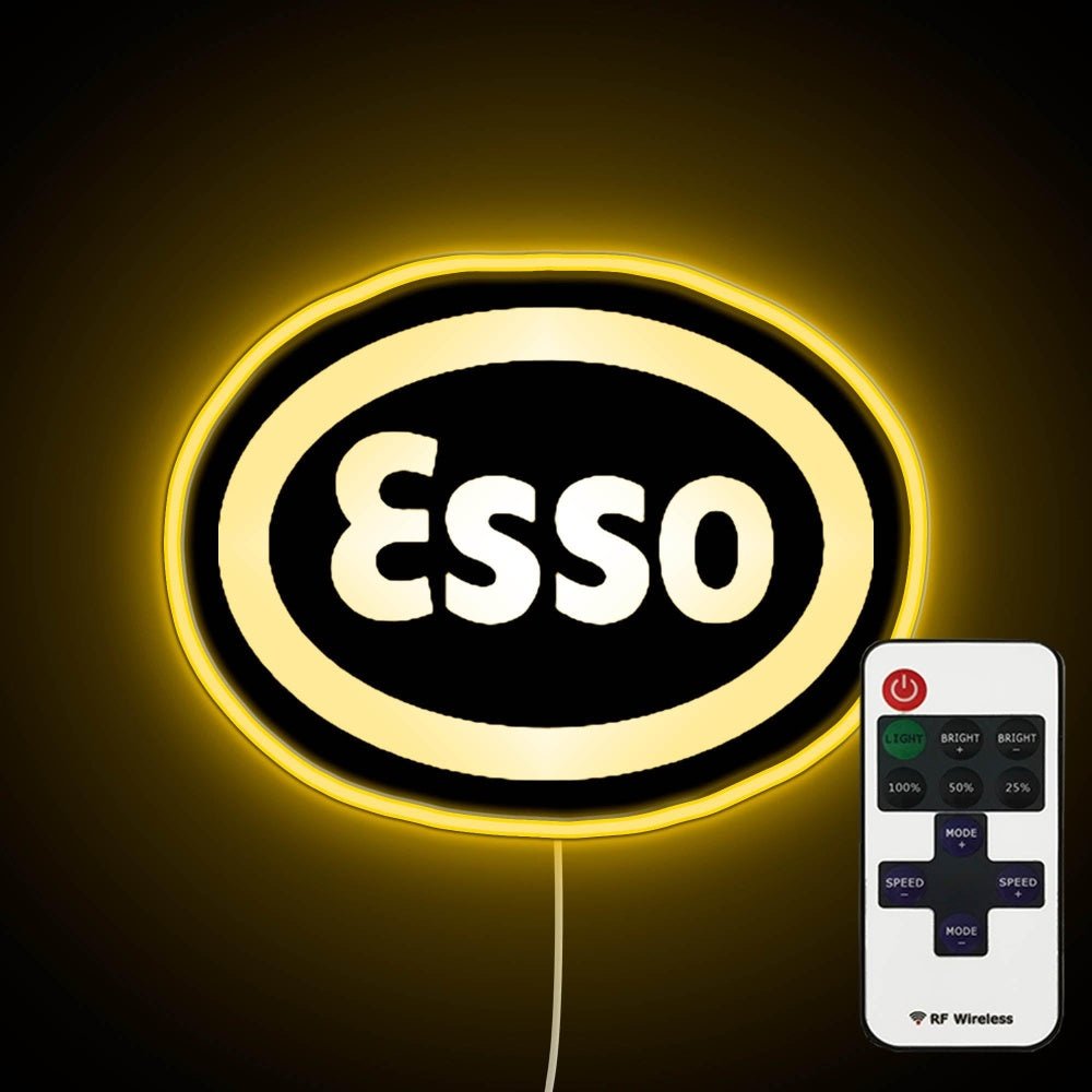 Esso Gasoline Logo Neon Sign - Shineneon