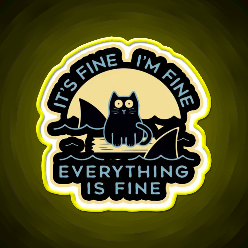 Everything Is Fine Welcome Led Neon Sign Open Sign Rgb Color – Shineneon
