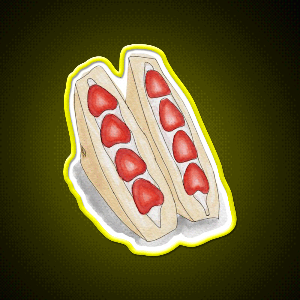 Fruit Sandwich Snack Food Led Neon Sign Rgb Color - Shineneon