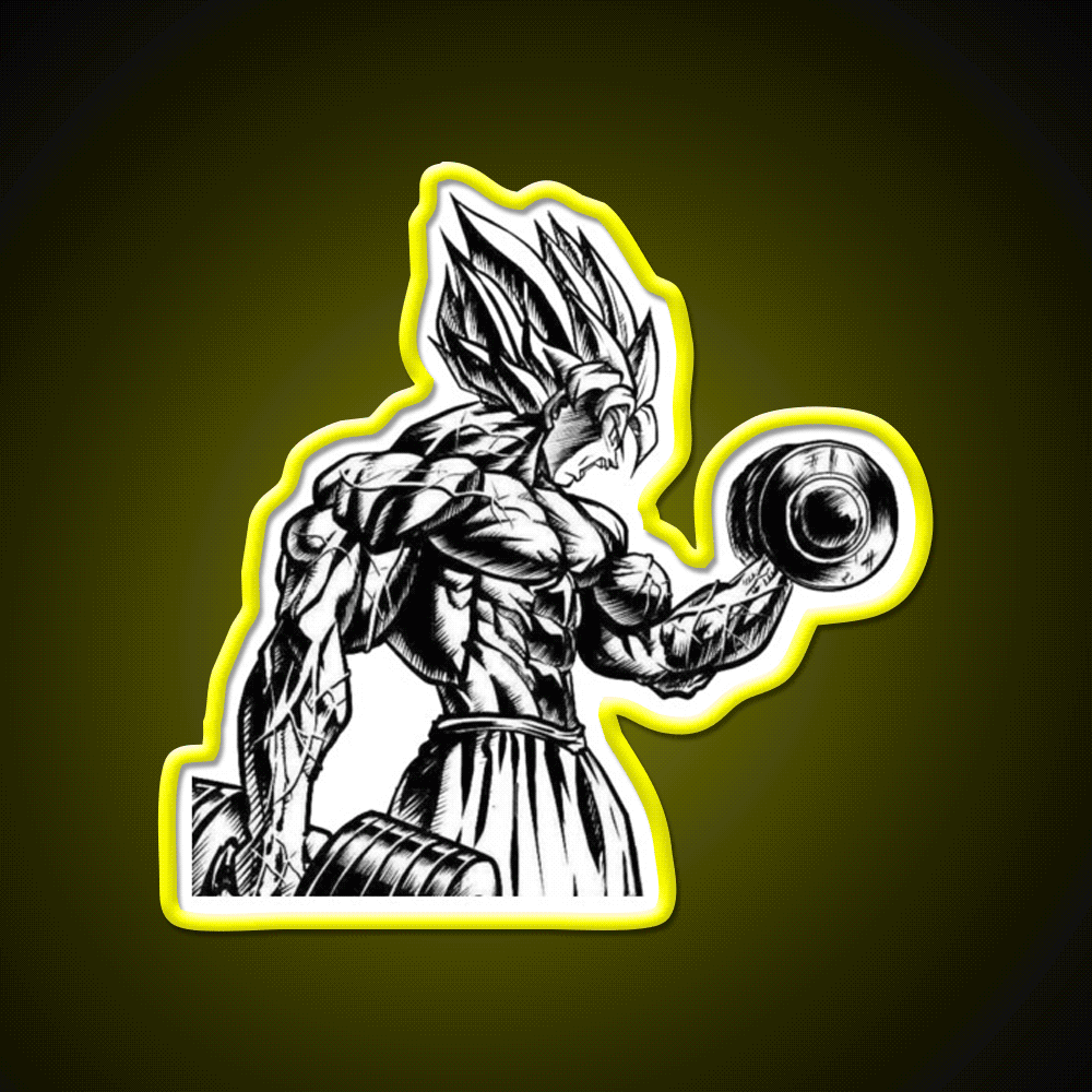 Goku Gym Fitness Led Neon Sign Rgb Color - Shineneon