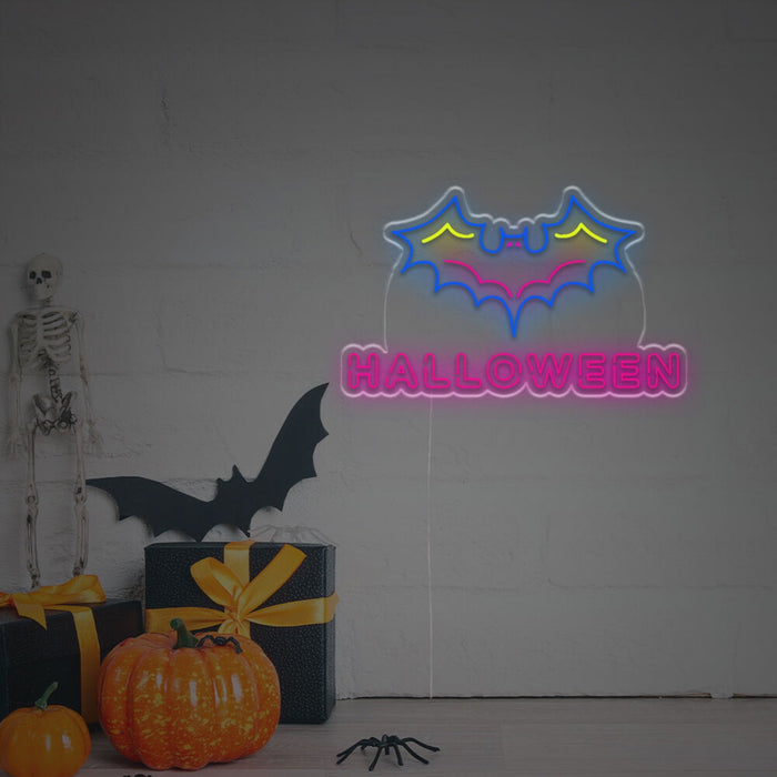 Halloween With Color Bat Led Neon Sign - Shineneon