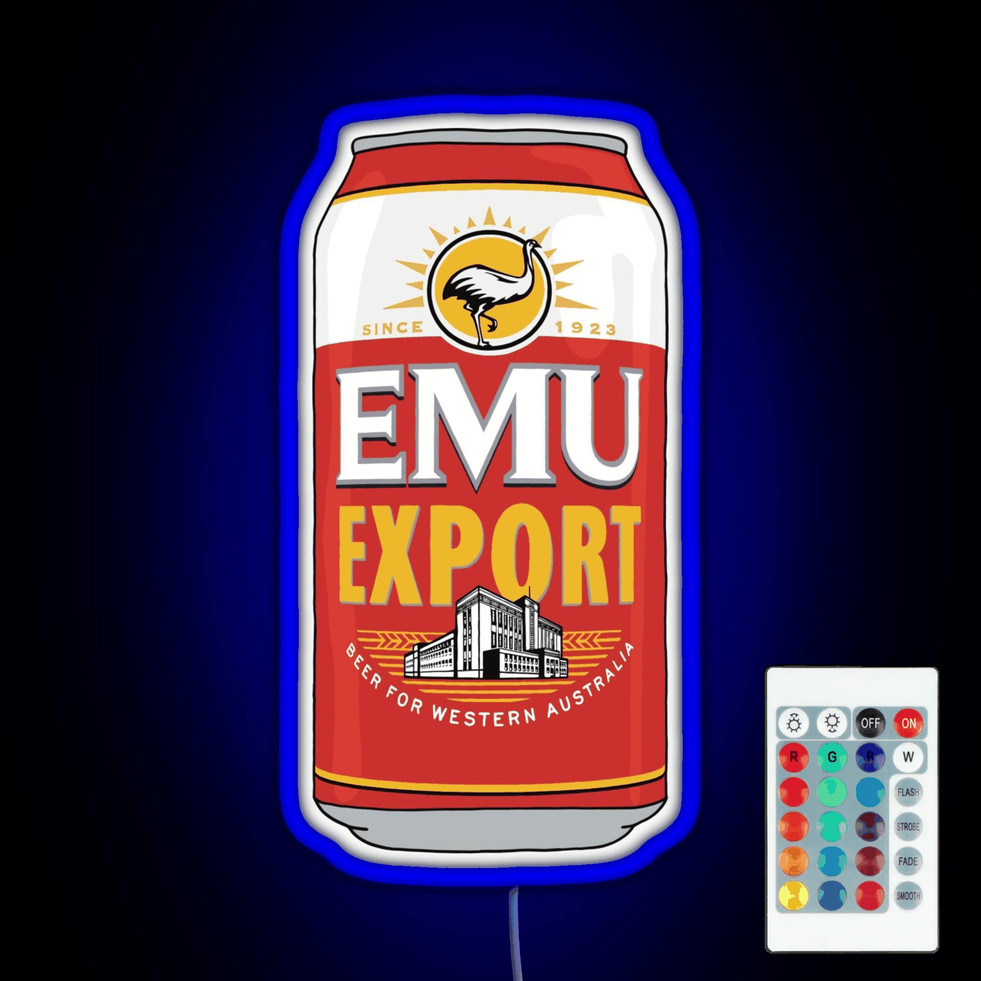 Hand Drawn Emu Export Can Rgb Led Neon Sign Pop Wall Art - Shineneon