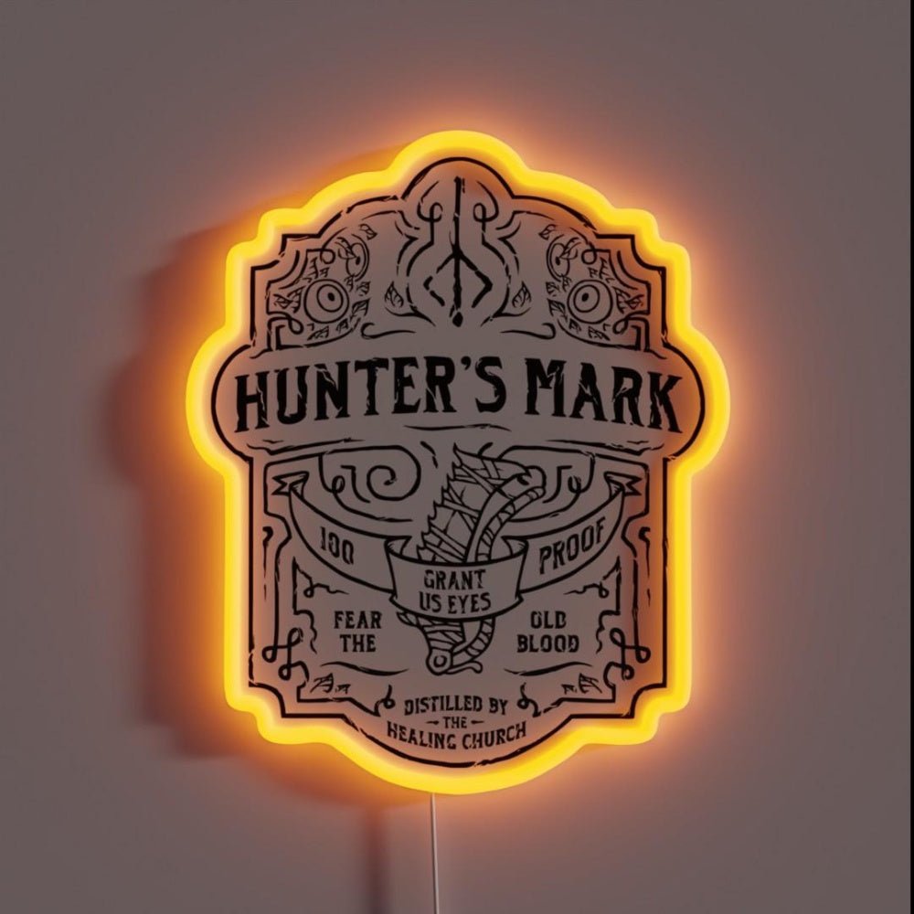 Huntersmark Whiskey Bloodborne Rgb Led Neon Sign - Shineneon
