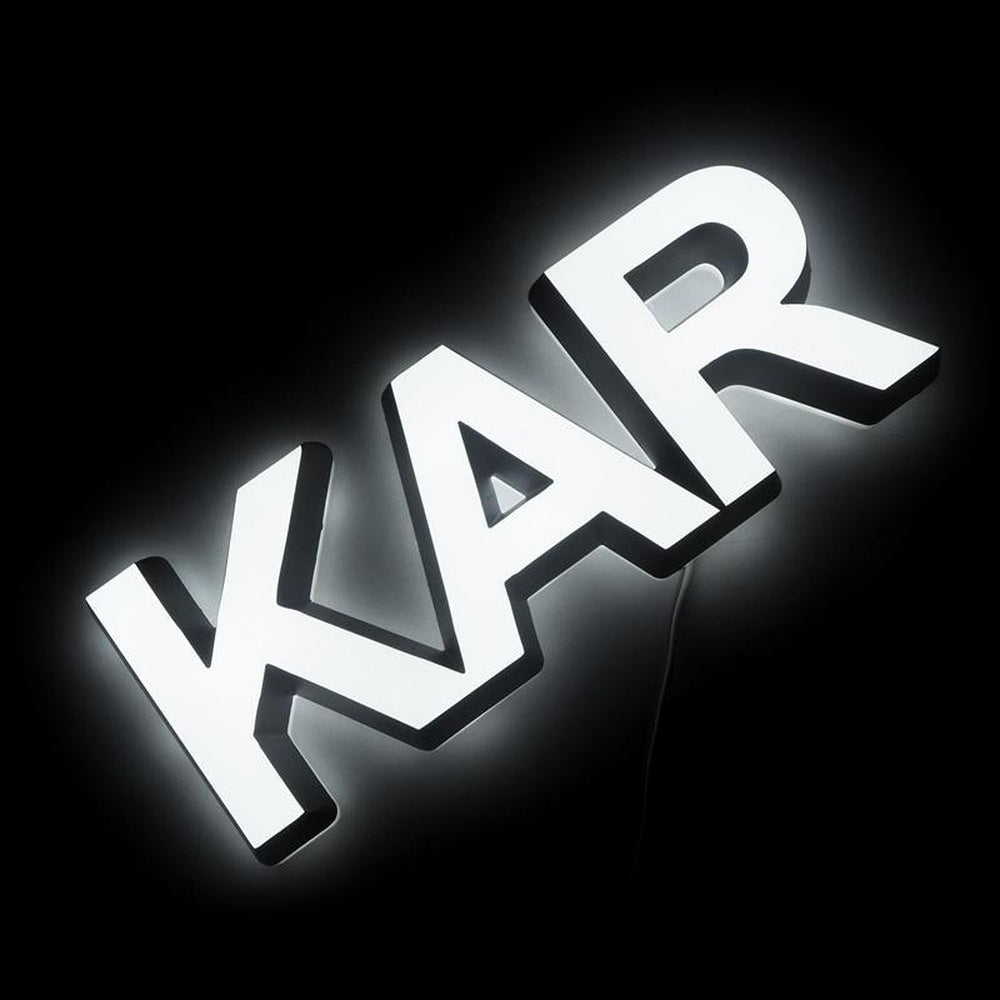 Kar 3D Front And Back Lit Letters Metal Led Sign - Shineneon