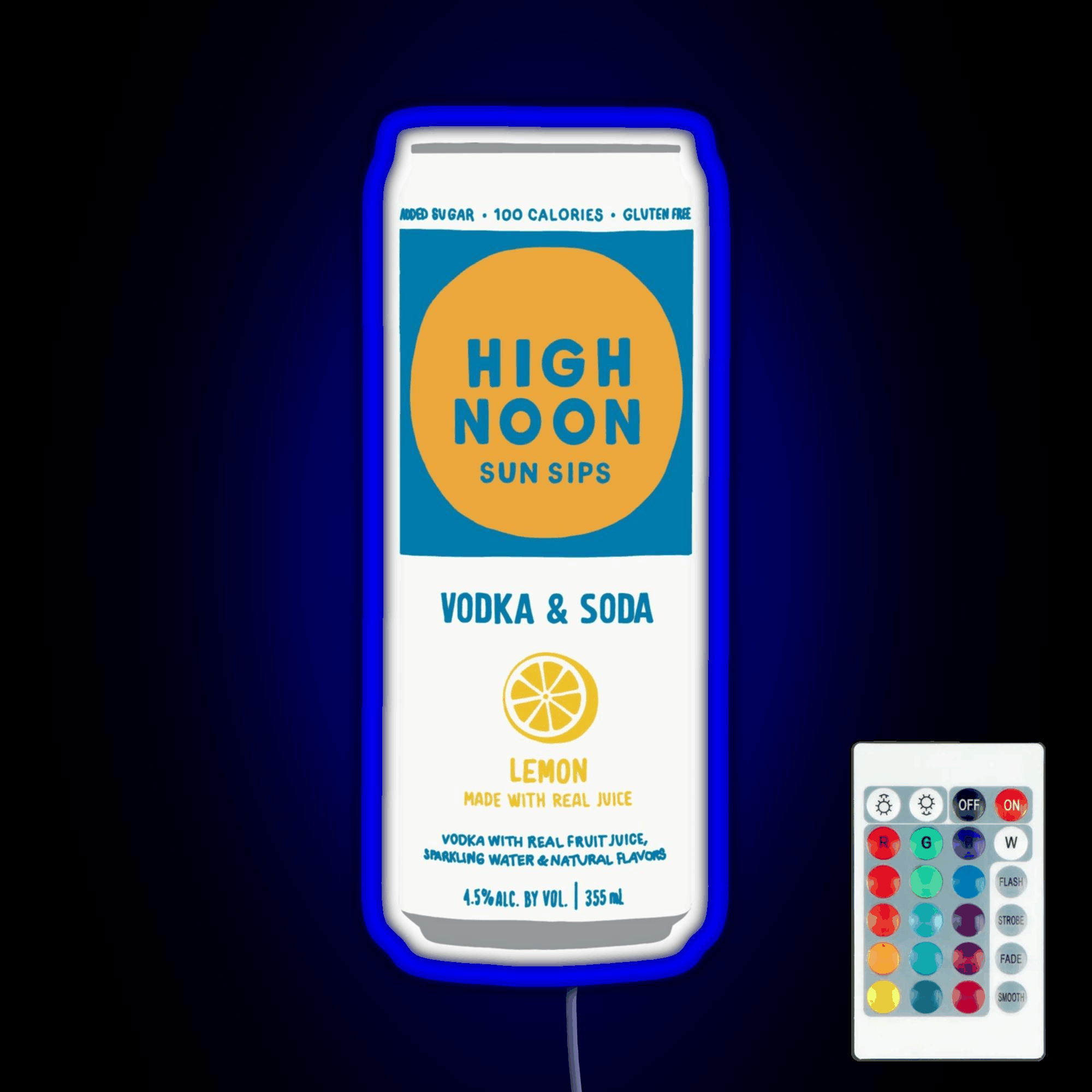 Lemon High Noon Rgb Led Neon Sign Pop Wall Art - Shineneon