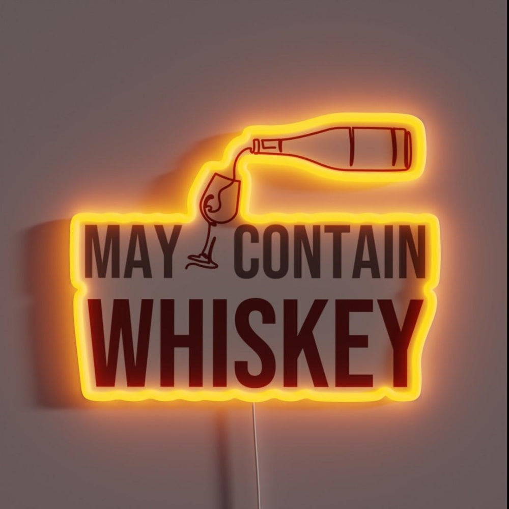 May Contain Whiskey Rgb Led Neon Sign - Shineneon