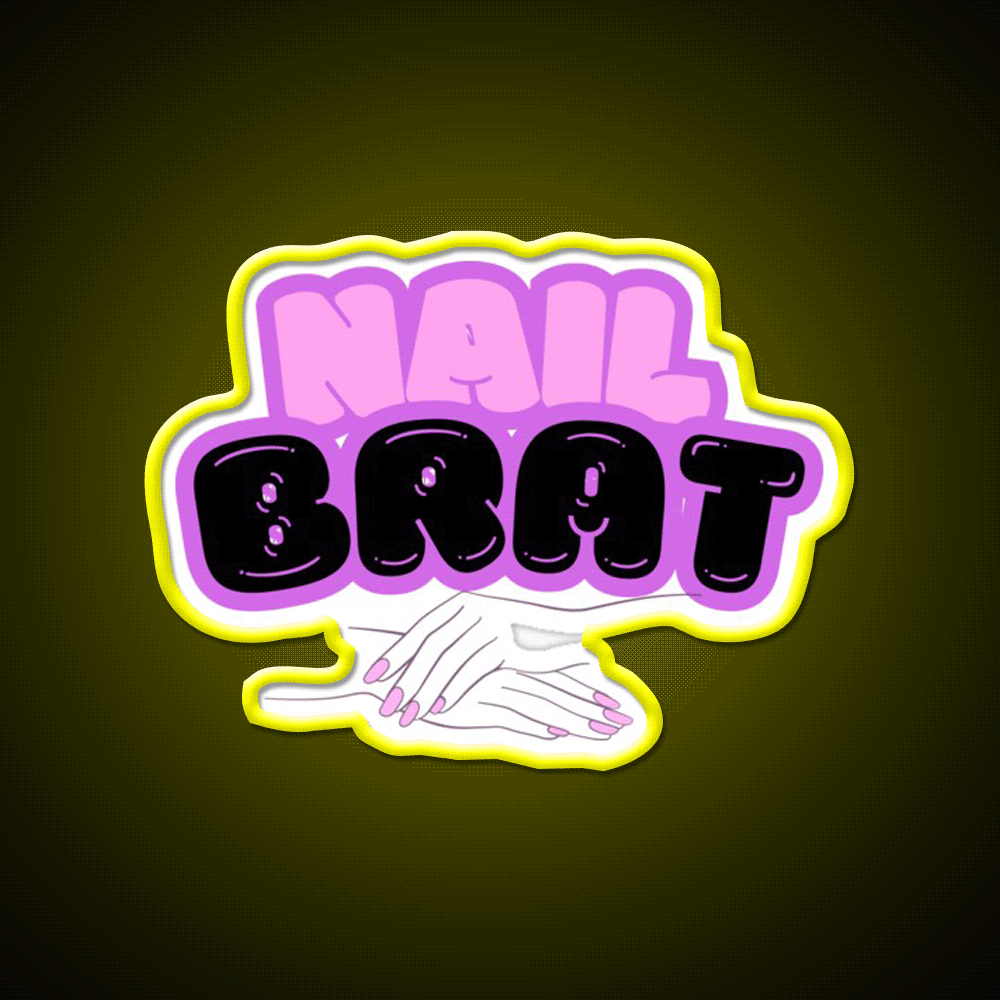 Nail Brat Nail Salon Led Neon Sign Rgb Color - Shineneon