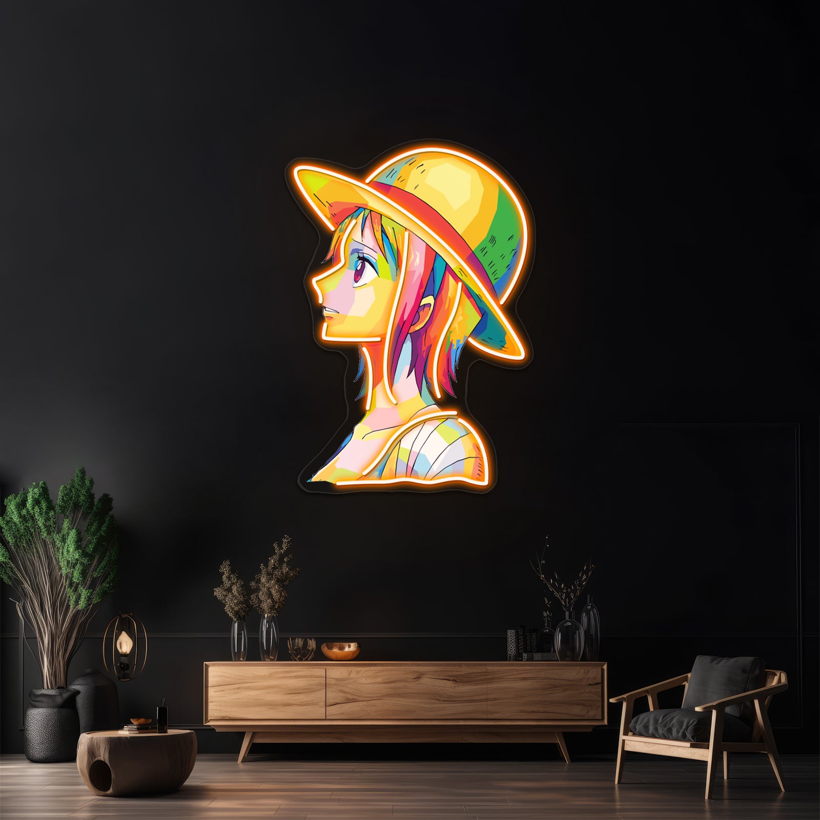 Nami One Piece Wpap Artwork Neon Sign Led - Shineneon
