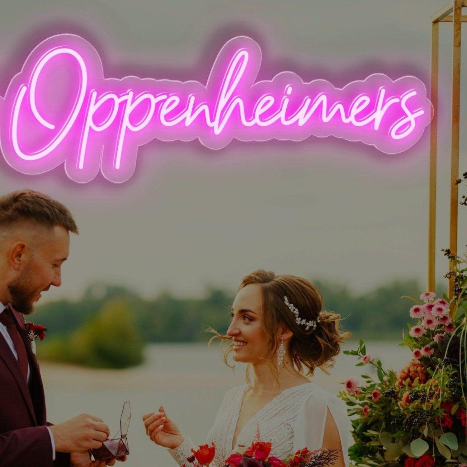 Oppenheimers Pink Led Neon Sign For Wedding Decor - Shineneon