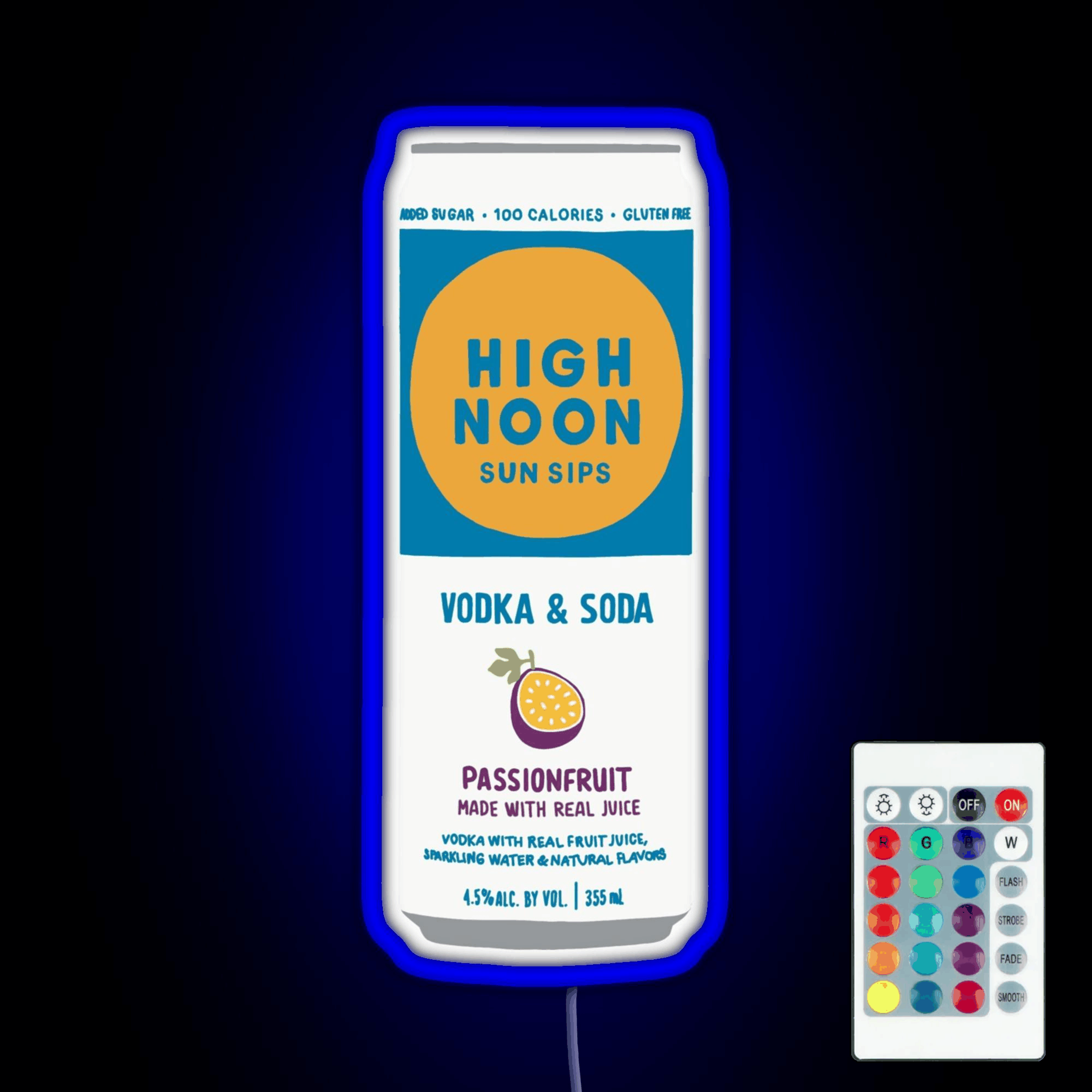 Passionfruit High Noon Rgb Led Neon Sign Pop Wall Art – Shineneon