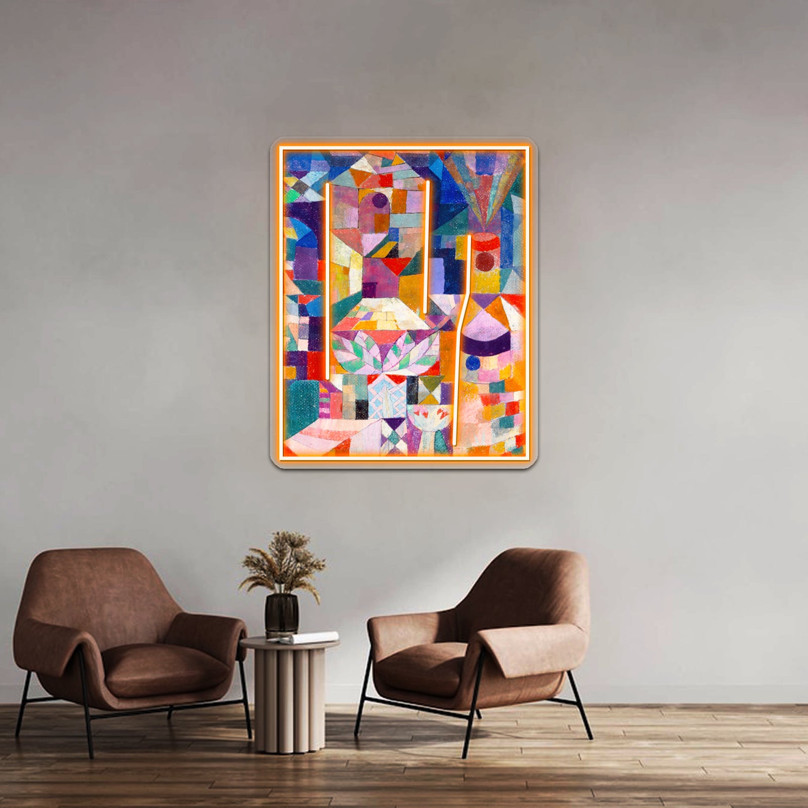 Paul Klee Hd Burggarten 1919 Wall Artwork Neon Signs – Shineneon