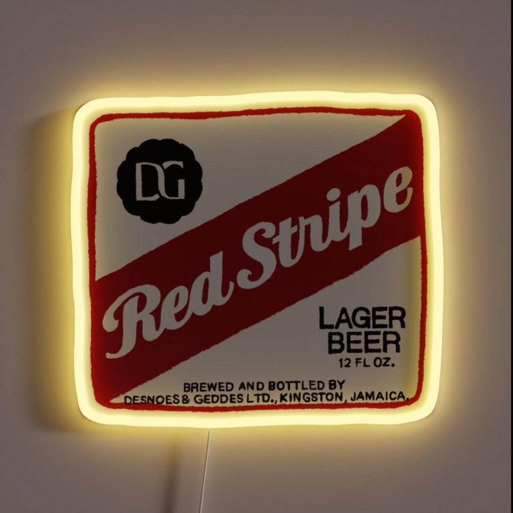 Red Stripe Transparent Pop Rgb Led Neon Sign - Shineneon