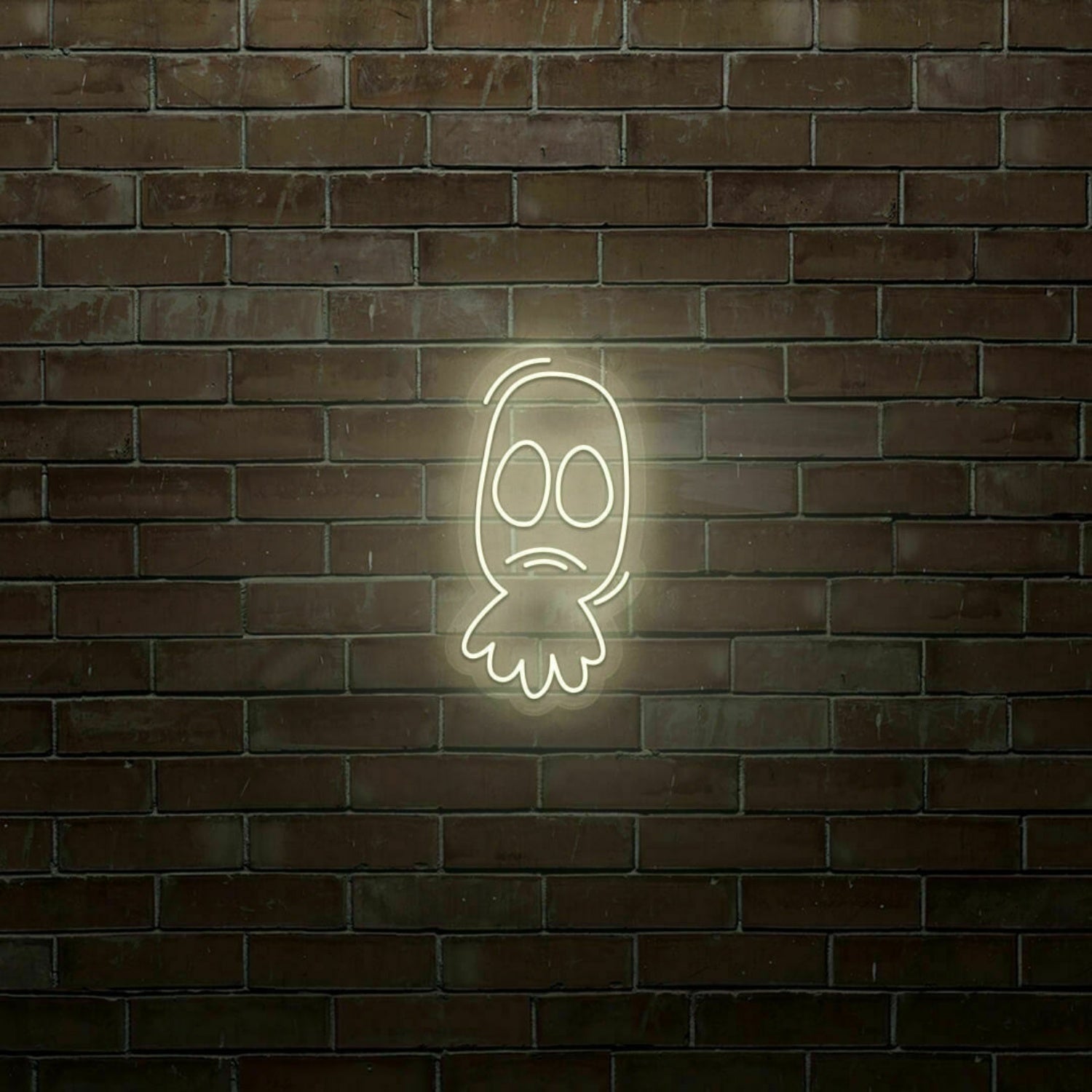 Sad Ghost Led Neon Sign - Shineneon