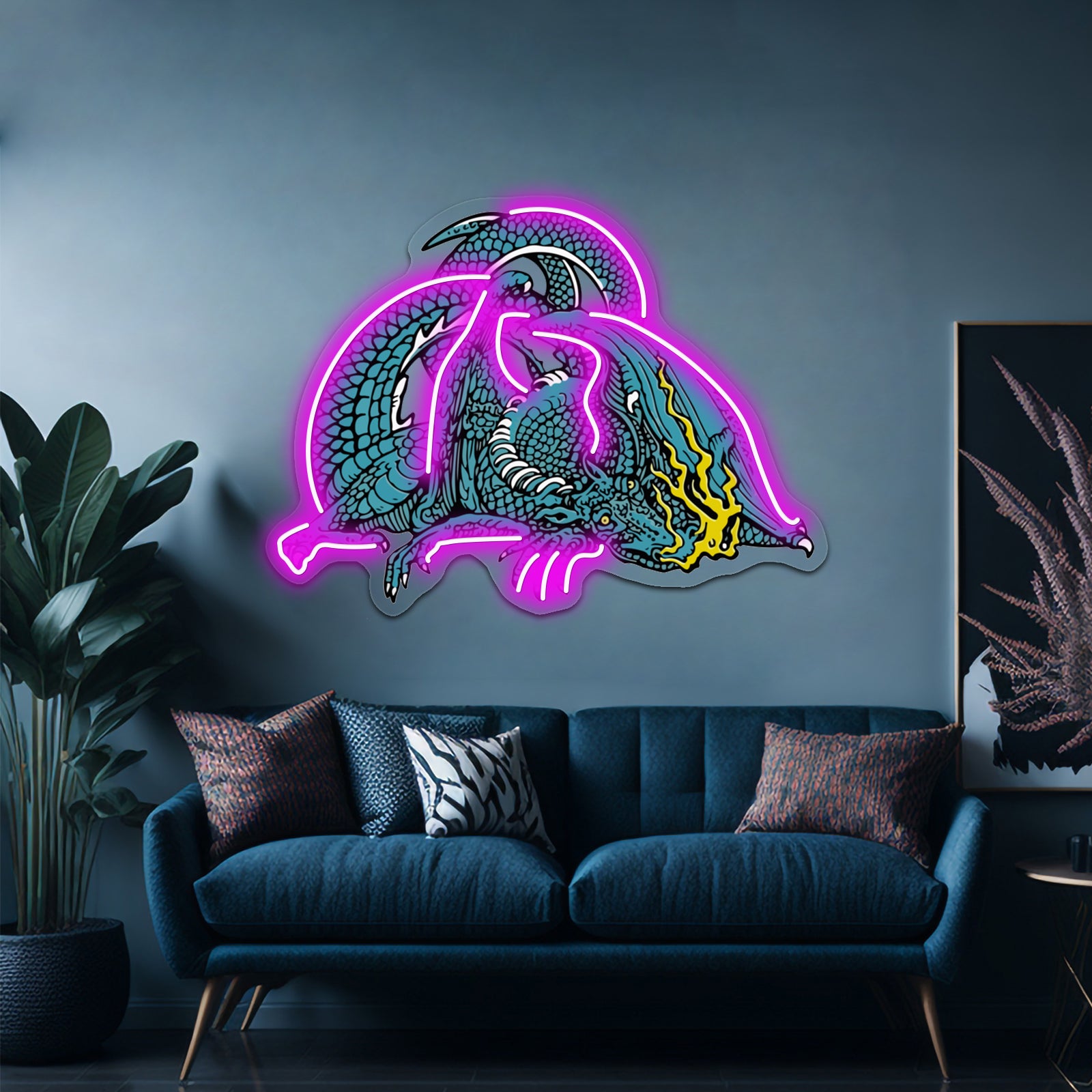 Scaled And Icy Artwork Custom Led Signs - Shineneon