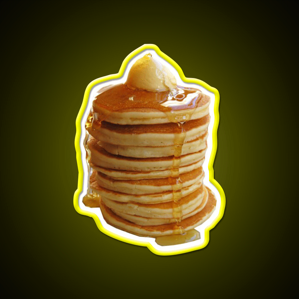 Stack Of Pancakes Snack Food Led Neon Sign Rgb Color - Shineneon