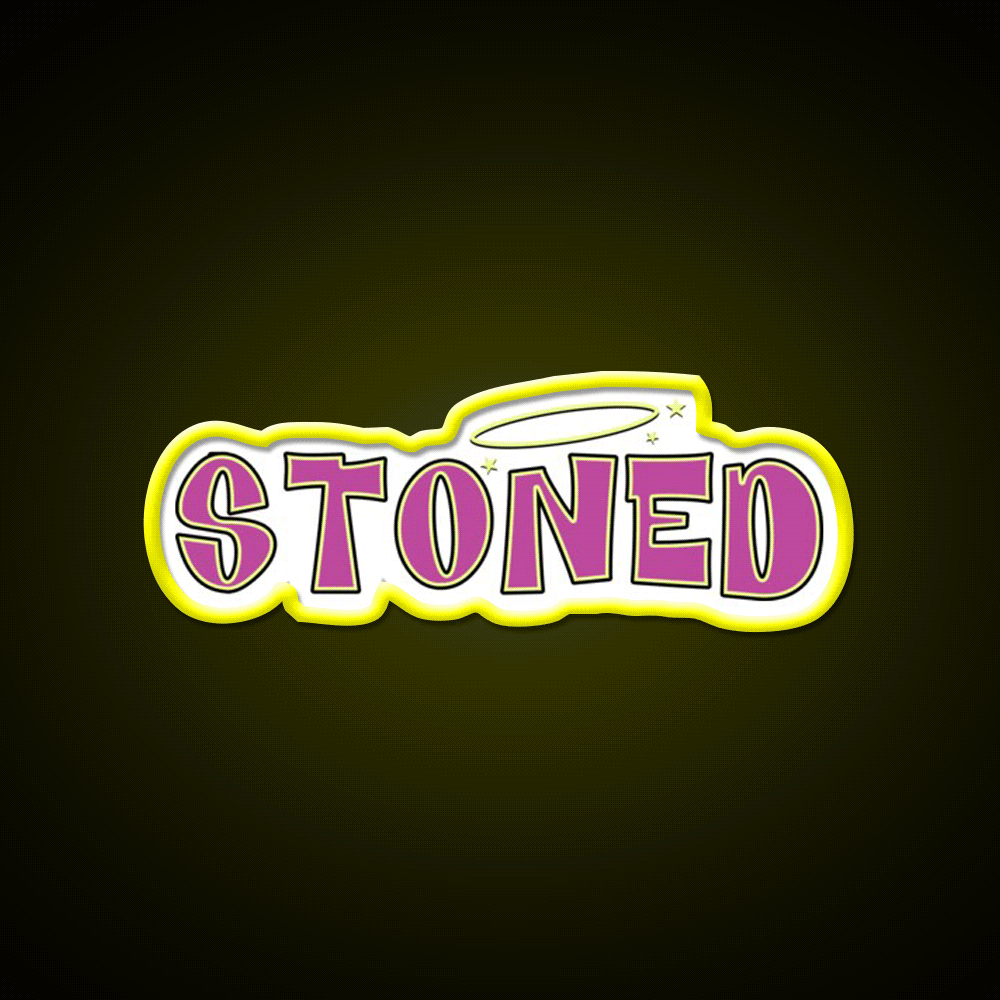 Stoned Bratz Vibes Hemp Inspired Green Leaf Led Neon Sign Rgb Color ...