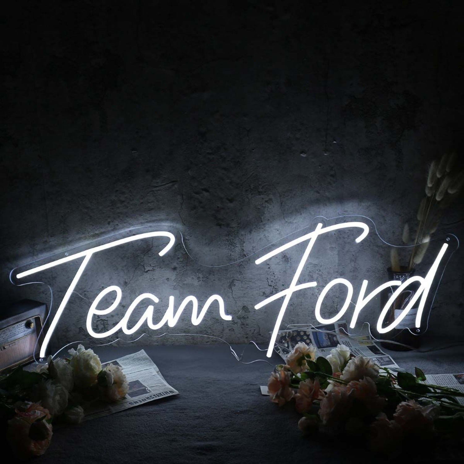 Team Ford White Led Neon Sign - Shineneon