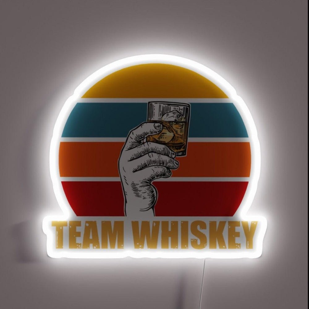 Team Whiskey Rgb Led Neon Sign - Shineneon