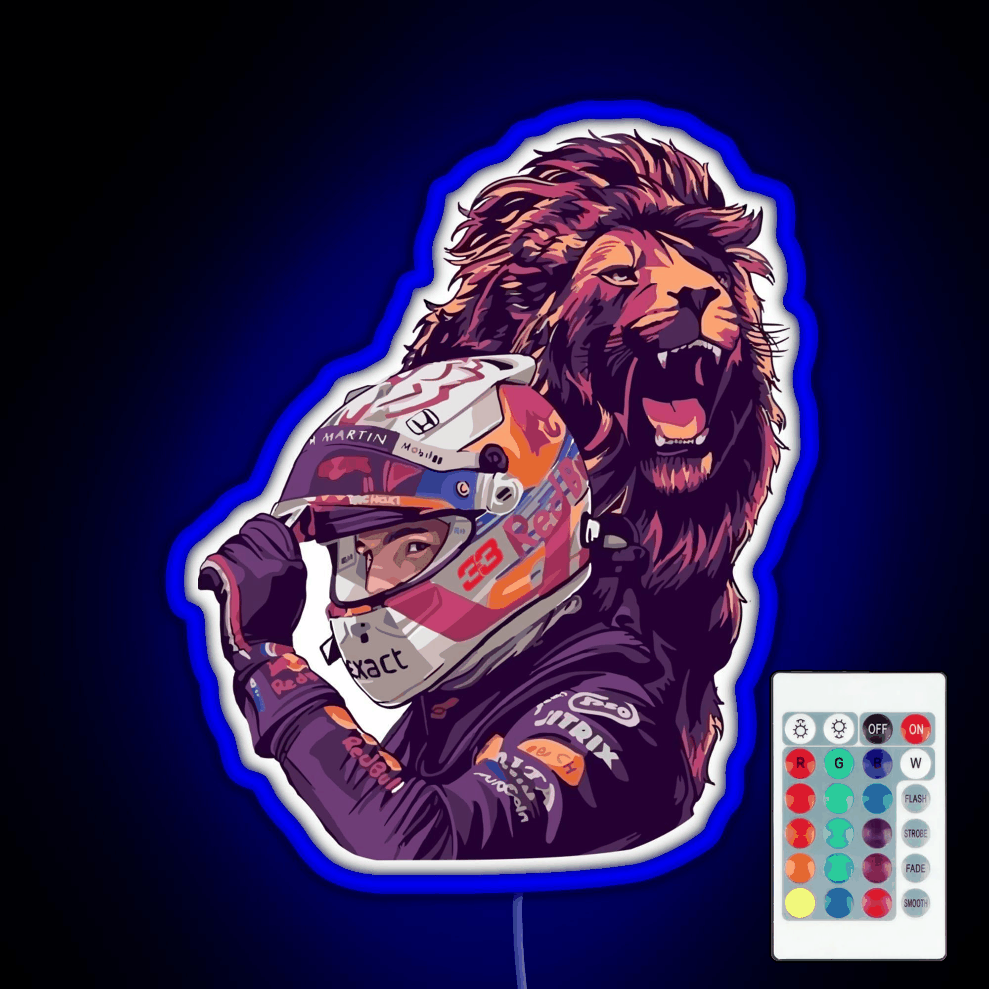 The Dutch Lion 33 Rgb Led Neon Sign Pop Wall Art - Shineneon