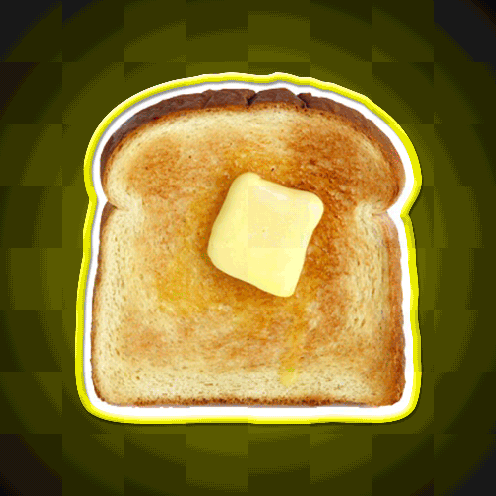 Toast Snack Food Led Neon Sign Rgb Color - Shineneon