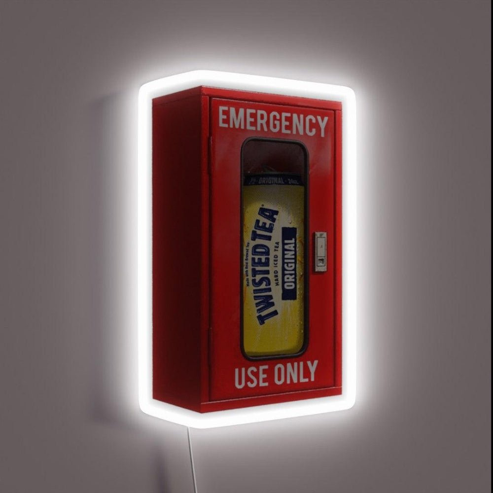 Twisted Iced Tea Hard Iced Tea Emergency Use Fire Rgb Led Neon Sign ...