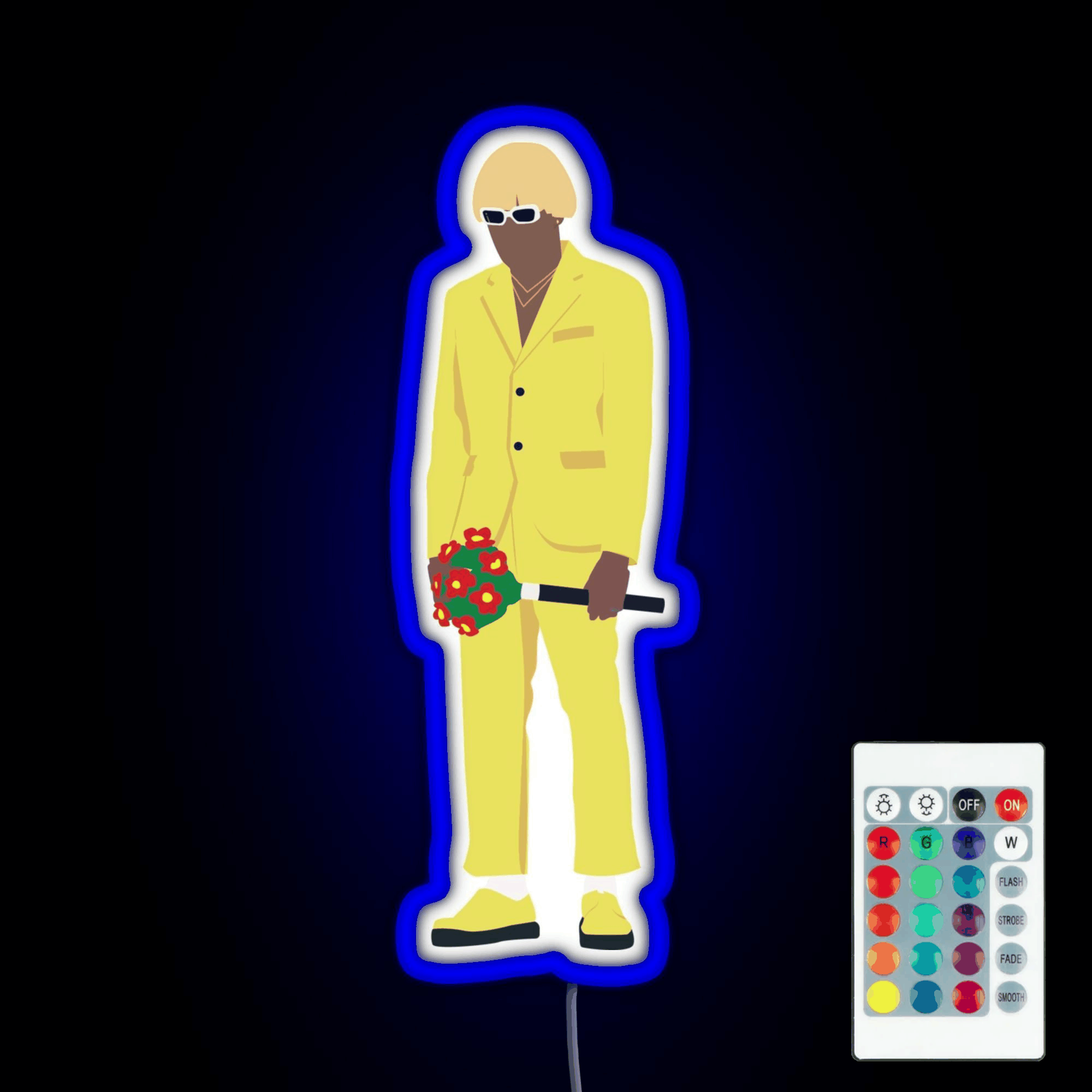 Tyler The Creator New Magic Wand Minimalist Rgb Led Neon Sign Pop Wall ...