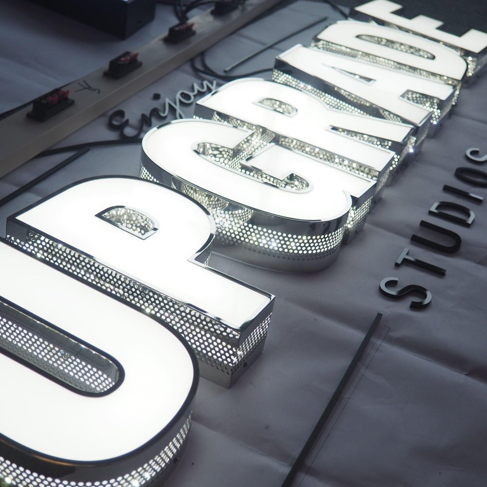 Upgrande 3D Front And Back Lit Letters Metal Led Sign - Shineneon