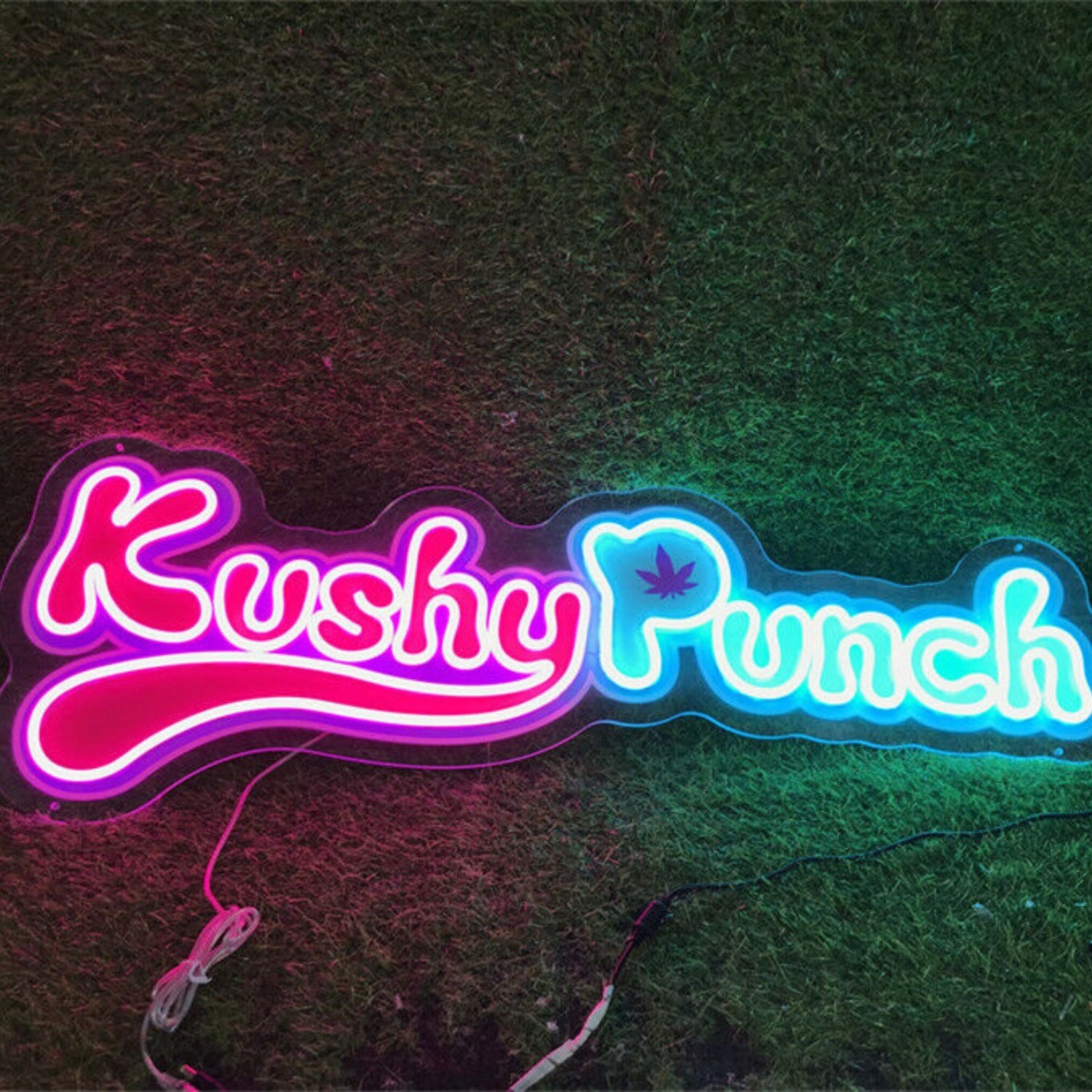 Uv Kushy Punch Logo Led Neon Sign - Shineneon