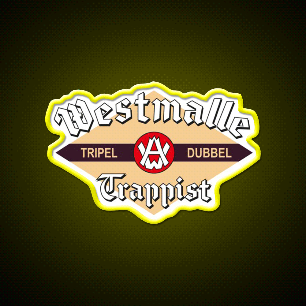 Westmalle Trappist Belgian Beer Logo Beer Bar Decor Led Neon Sign Rgb ...