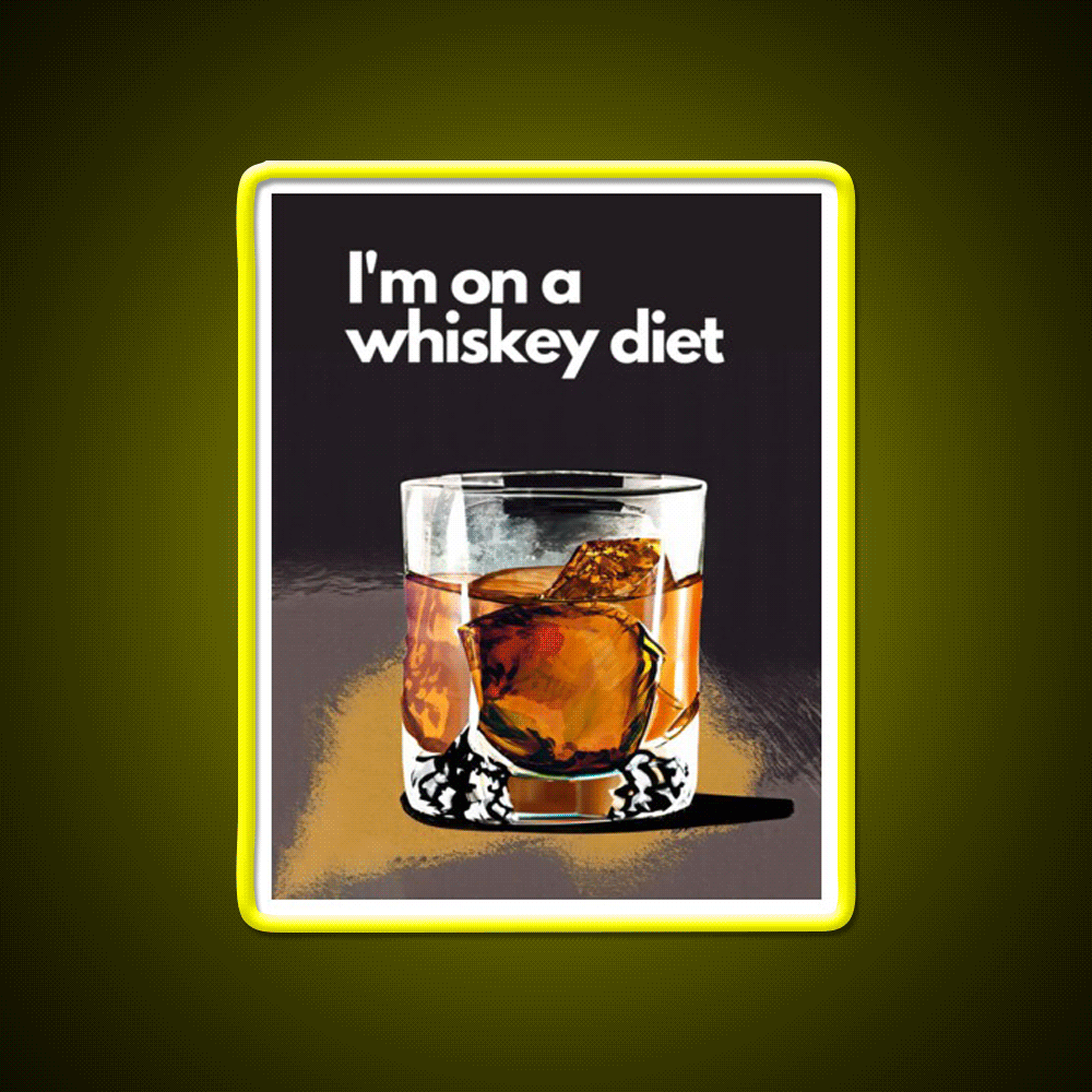 Whiskey Pun Whiskey Drink Bar Led Neon Sign Rgb Color - Shineneon