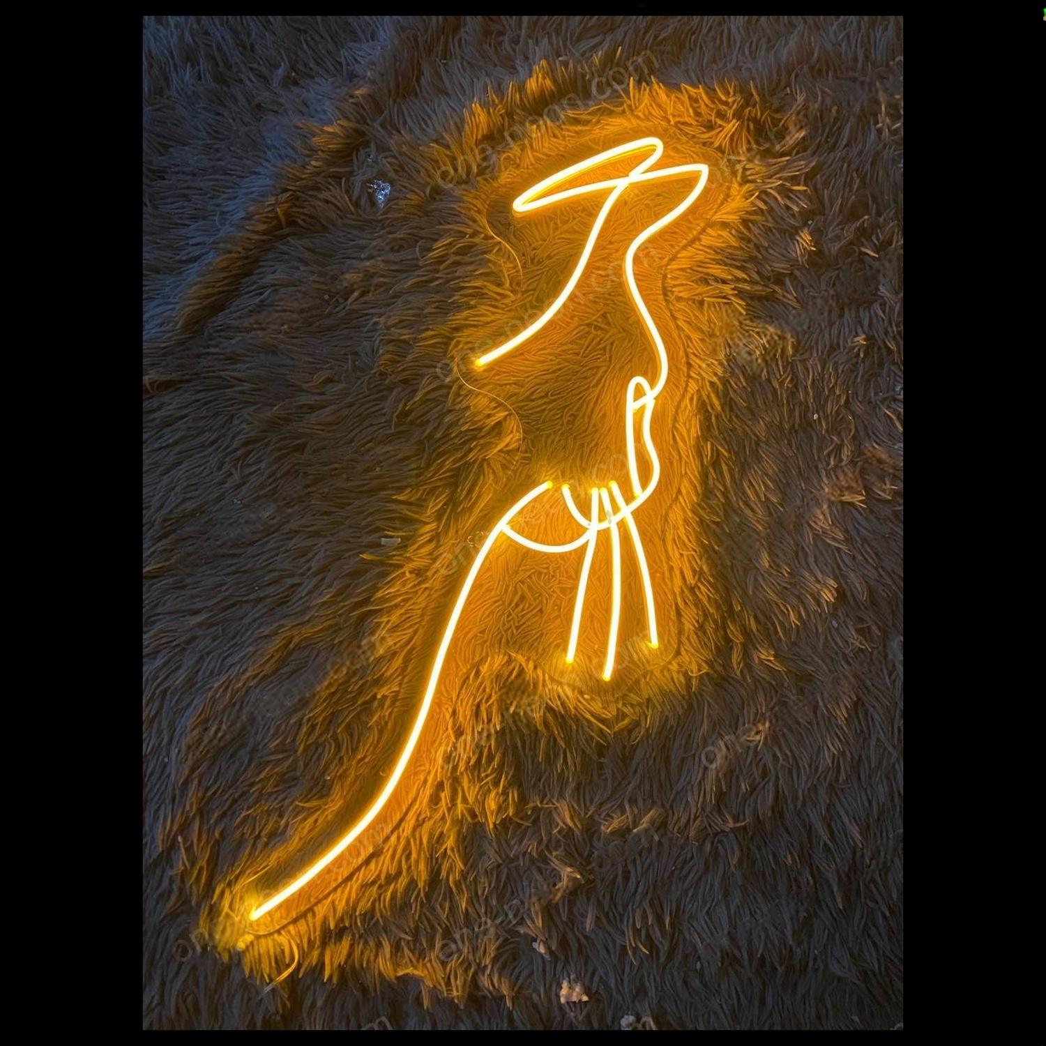 Yellow Bird Line Art Led Neon Sign For Home Art Decor - Shineneon