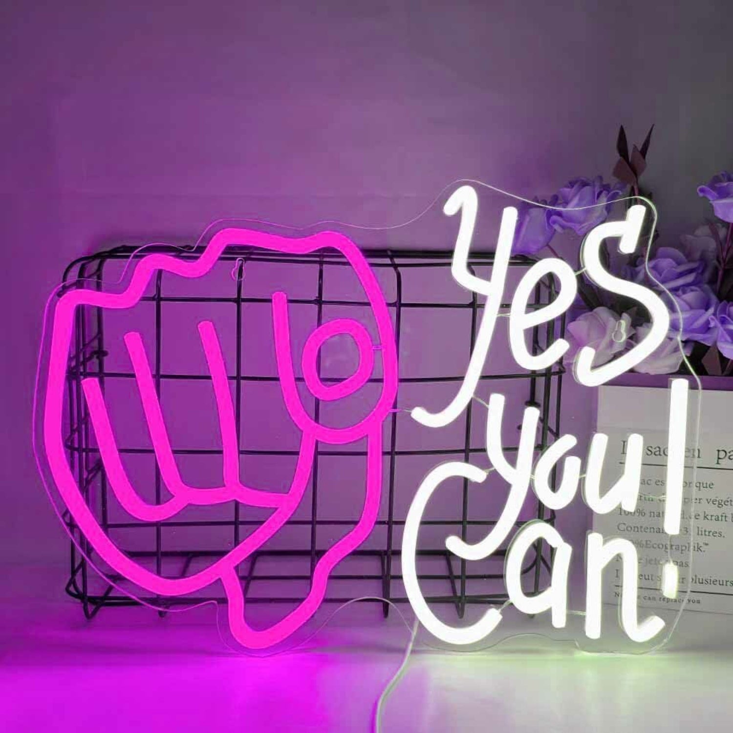 Yes You Can Gym Motivation Neon Sign - Shineneon