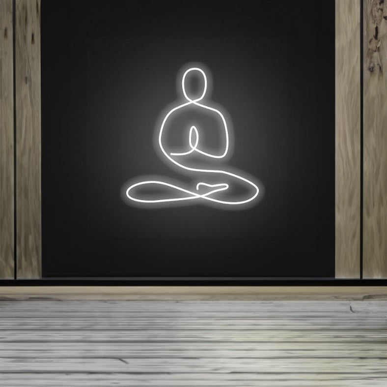 Yoga Pose Neon Sign Yoga Pose Signs - Shineneon